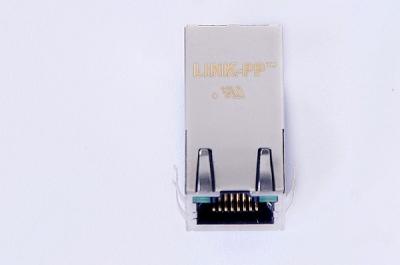 Chine Tapez vers le haut de RoHS RJ45 magnétique Jack 10/100BaseT 1X1 avec OG/Y LED 08B0-1X1T-01-F à vendre