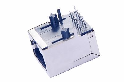 중국 10/100BaseT PoE 자석 RJ45 잭 아래로 탭 0813-1X1T-A8를 가진 LEDs 없음 판매용