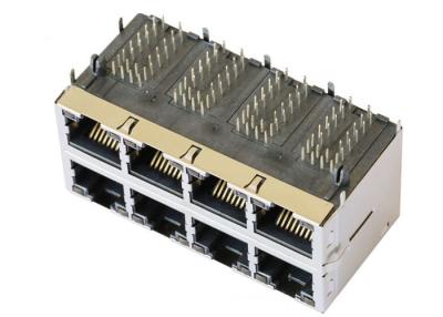 中国 POE RJ45のコネクターJ0B-2005NL 2x4 2.5GBase - LED IEE802.3atとのT --を取付けるTHT 販売のため