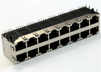 China J20-0116NL stapelte Häfen 2x8 RJ45 Verbindungsstück-16 mit LED zu verkaufen
