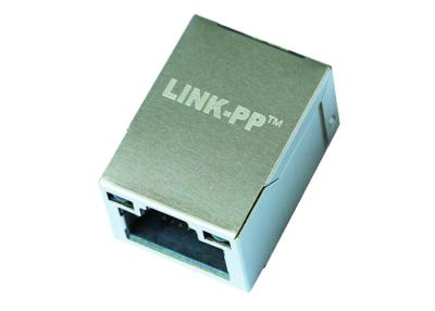 중국 Rj45 모듈라 잭 높은 쪽으로 ARJM11D7-805-KK-CW4 1 항구 탭 EMI 손가락 없음 판매용