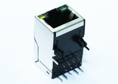 중국 LED로 보호되는 ARJM11D7-805-KB-EW4 2.5G 기초 T RJ45 모듈라 잭 8P8C 판매용