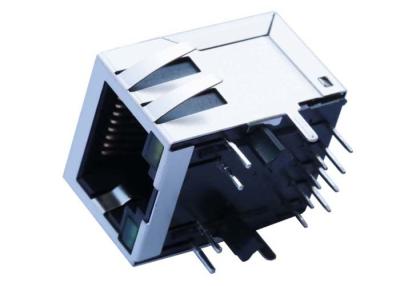 Chine De l'étiquette ARJM11A1-805-KK-EW2 port simple RJ45 Jack modulaire vers le bas avec 2.5G magnétique à vendre