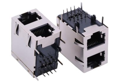 중국 자석 10/100Base-TX를 가진 2x1 RJ45 잭이 ARJM21A1-A12-NN-CW2에 의하여 겹쳐 쌓였습니다 판매용