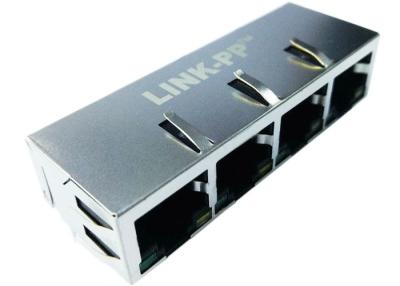 중국 2.5G 기초를 가진 ARJM14A1-805-BB-CW2 1X4 RJ45 연결관 - T는 자기학을 통합했습니다 판매용