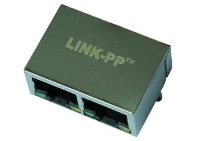 중국 ARJM12A2-805-AB-EW2 다 항구 RJ45 1x2 연결관 2.5G 기초 - 자석 T 판매용
