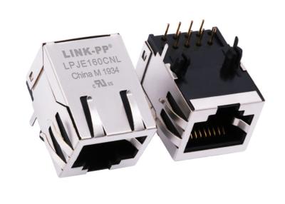 Chine 1-5406299-1 d'étiquette port simple RJ45 Jack modulaire vers le bas sans LED LPJE160CNL à vendre