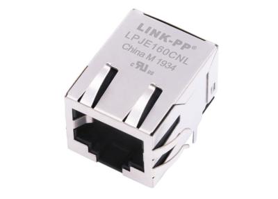 중국 자석 LPJE160CNL 없는 아래로 TM11R-5N2-88 탭 단 하나 항구 RJ45 모듈라 잭 판매용