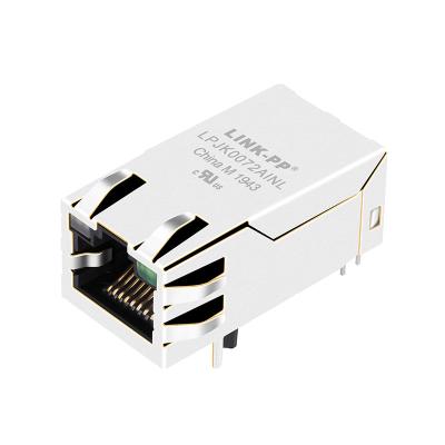 China ARJE-0030 Rj45 Jack modular 1000Base-T LPJK0072AINL de ángulo recto en venta