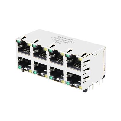 China RJSAE538408 stapelte RJ45 2x4 ohne Magnetics-Verbindungsstück LPJE108XAHNL zu verkaufen