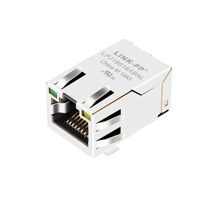 China LPJ19618ABNL-Energie SMT Rj45 1x 10/100BT mit LED schirmte POE IEEE802.3af ab zu verkaufen