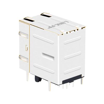 중국 HR916130HE 1000 베이스-티 2x1 공항은 RJ45 연결기 UL LPJG17610AANL을 쌓아 올렸습니다 판매용
