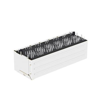 中国 XMD-45048-46M151-TEJ 8P8Cは磁気学のコネクターLPJE265A4NLなしでRJ45 2x6を積み重ねた 販売のため