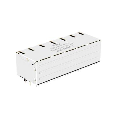 中国 XMD-45048-46M151-TEJ 8P8Cは磁気学のコネクターLPJE265A4NLなしでRJ45 2x6を積み重ねた 販売のため