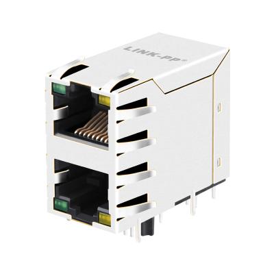 China La base-T DU1T202A1 100 integró el módulo de conector del filtro RJ45 del Magnetics LPJ17206AHNL en venta