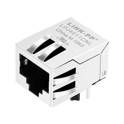 중국 LPJ4011CNL/JX0011D21NL는 8P8C RJ45 모듈라 잭 AutoMDIX 10/100Mbps를 늘였습니다 판매용