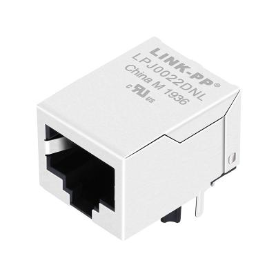 China O conector de LF1S022LF RJ-45 integrado com filtro LPJ0022DNL cumpre com o RoHS à venda