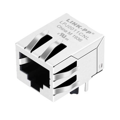 중국 LPJ0011CNL | LED 없는 MJ1A-B211-RST001 RJ45 모듈라 잭 8P8C 판매용