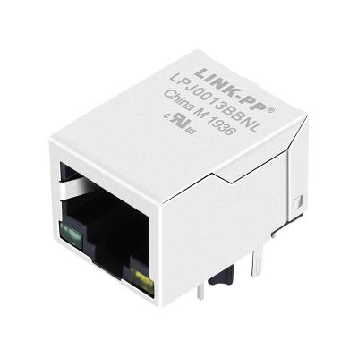 China Soquete RJ45 de KLU1S041X-43 LF com 10/100BT Magnetics integrado W/LEDS à venda