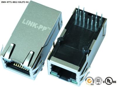 중국 LED 버전 POE RJ45 연결관 방패 기가비트, XMH-9771-8812-S3L2T2-EU 판매용