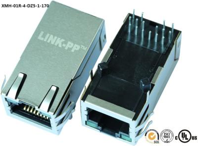 中国 10/100 MAG の LAN インターフェイス POE RJ45 コネクター XMH-01R-4-DZ5-1-170 販売のため