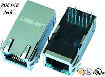 China Seiten-Eintritt PWBs Jack XFVOIP5E-C1-4MS LED-Shileded POE RJ45 zu verkaufen