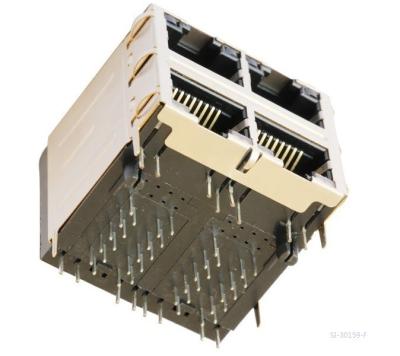 Cina SI-30159-F 10/100 BT ha impilato il RJ45 Jack schermato in commutatori LPJ27892AWNL di Ethernet in vendita