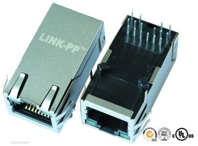 중국 08261X1TM1-F RJ45는 VoIP를 위한 자료 통신 변압기를 가진 항구 기가비트 MagJack를 골라냅니다 판매용