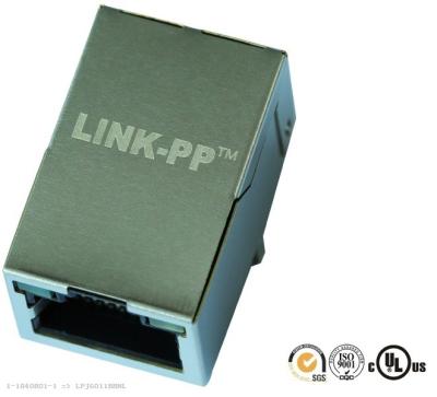 China 1-1840801-1 interruptor Unmanaged endurecido LPJ6011BBNL magnético de Ethernet del RJ45 Jack en venta