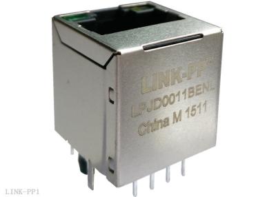 China 51F-1203ND2 vertikale RJ45 Jack 100M LPJD0012DNL Entwürfe, zum jedes PHY zu stützen zu verkaufen