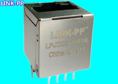 중국 수직 Rj45 연결관 LPJD0011BENL 10/100Base-T 180° 정도 PCB 신청 판매용