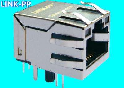 중국 RJS-1X08T089S2 자석 이더네트 RJ45 잭 LPJ16206AFNL 10/100Base-T 탭 위로 판매용