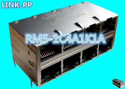 Cina I porti di RM5-1C4A1K1A 2x4 otto hanno impilato i commutatori di strato 4 di Rj45 Jack LPJ47403AWNL in vendita