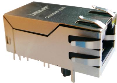 China XRJH-01R-N-H71-570 RJ45 8P12C 10/100/1000 Mbps Verbindungsstück, Vorsprung OBEN mit LED zu verkaufen