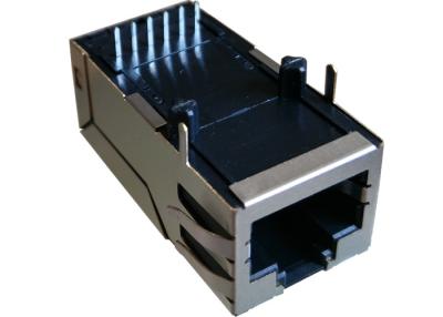 중국 PAC 관제사에서 통합 자석을 가진 0813-1X1T-57-F Rj45 PCB 여성 판매용