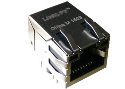 중국 HFJT1-2450-L11RL FastJack 1x1 탭 위로 10/100BASE-T RJ45 PCB 모듈라 잭 판매용