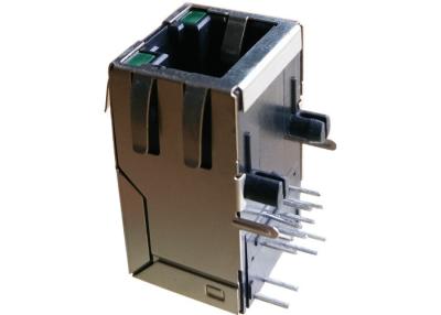 中国 統合された Magnetics1x1 タブ ギガビット FastJack の HFJT1-1G06-L12RL RJ45 販売のため