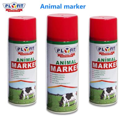 China PLYIT Fast Dring Livestock Identification Paint Aerosol Animal Tagging Paint for sale