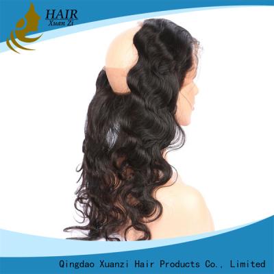 Cina I capelli peruviani pre hanno colto una linea sottile naturale Wave profondo di 360 parrucche piene del pizzo in vendita