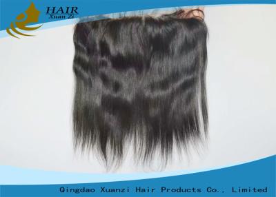 Cina Chiusure frontali superiori diritte della cima dei capelli umani dei capelli peruviani a 13*4 pollici in vendita