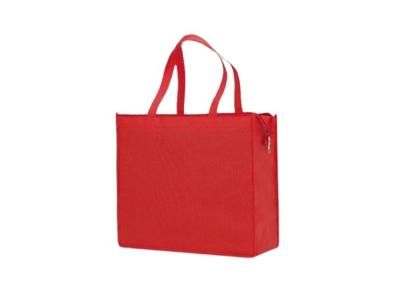 Chine Waterproof Lightweight Red Non Woven Tote Bag For Eco Friendly Shopping à vendre