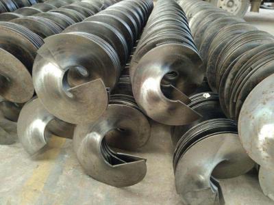 China piezas de maquinaria agrícola de acero de la cuchilla del taladro del eje del transportador de tornillo de 55m m en venta