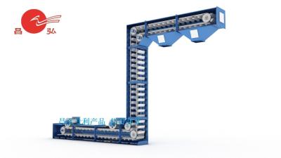 China Transportador vertical primo químico del elevador del acero de carbono del elevador de cubo 380v de la materia Z en venta