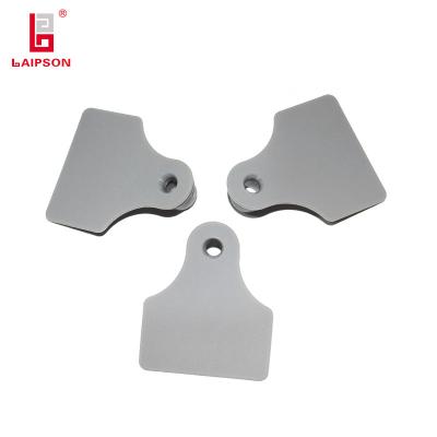 China Tpu Numbers Visual Pig Sheep Ear Tag Laser Printing Light Gray for sale