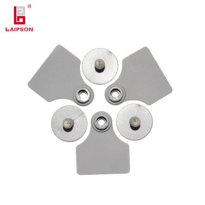 China Tpu Numbers Visual Pig Sheep Ear Tag Laser Printing Light Gray for sale