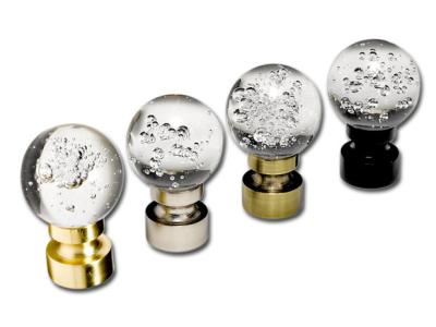 中国 家のガラス水晶カーテンの Finials 販売のため