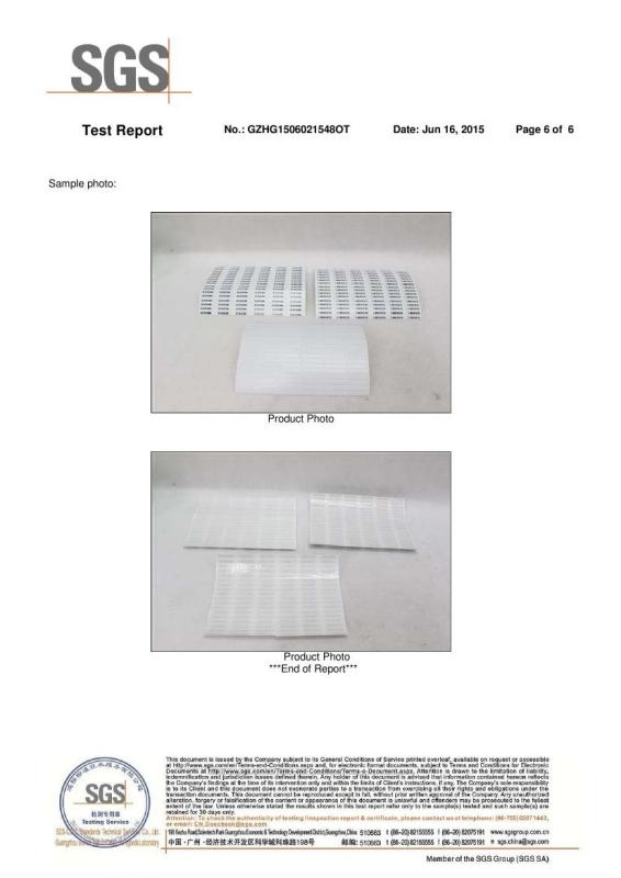 SGS TEST REPORT - Guangzhou QIDA Material & Technology Co., Ltd