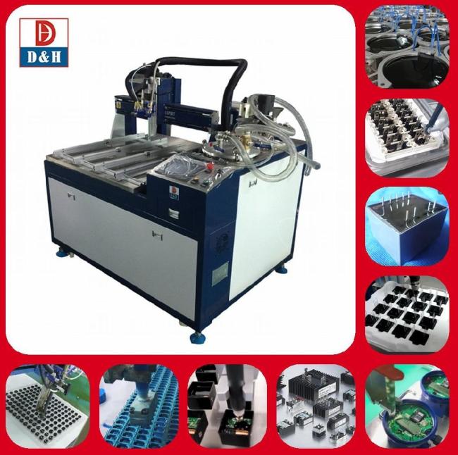 Glue Potting Machine for Electronic Board in Plastic Box