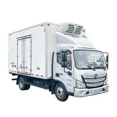 China Foton Aoling Box Refrigerated Truck Mini Cold Chain Car for 150 250hp Horsepower and Small-Scale Fruit Distribution for sale
