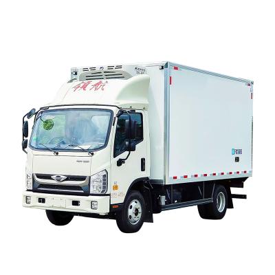China Refrigerated Truck Manual Transmission Temperature Range -18C Reefer Box for Refrigerated Food Fresh Meat and Produce for sale